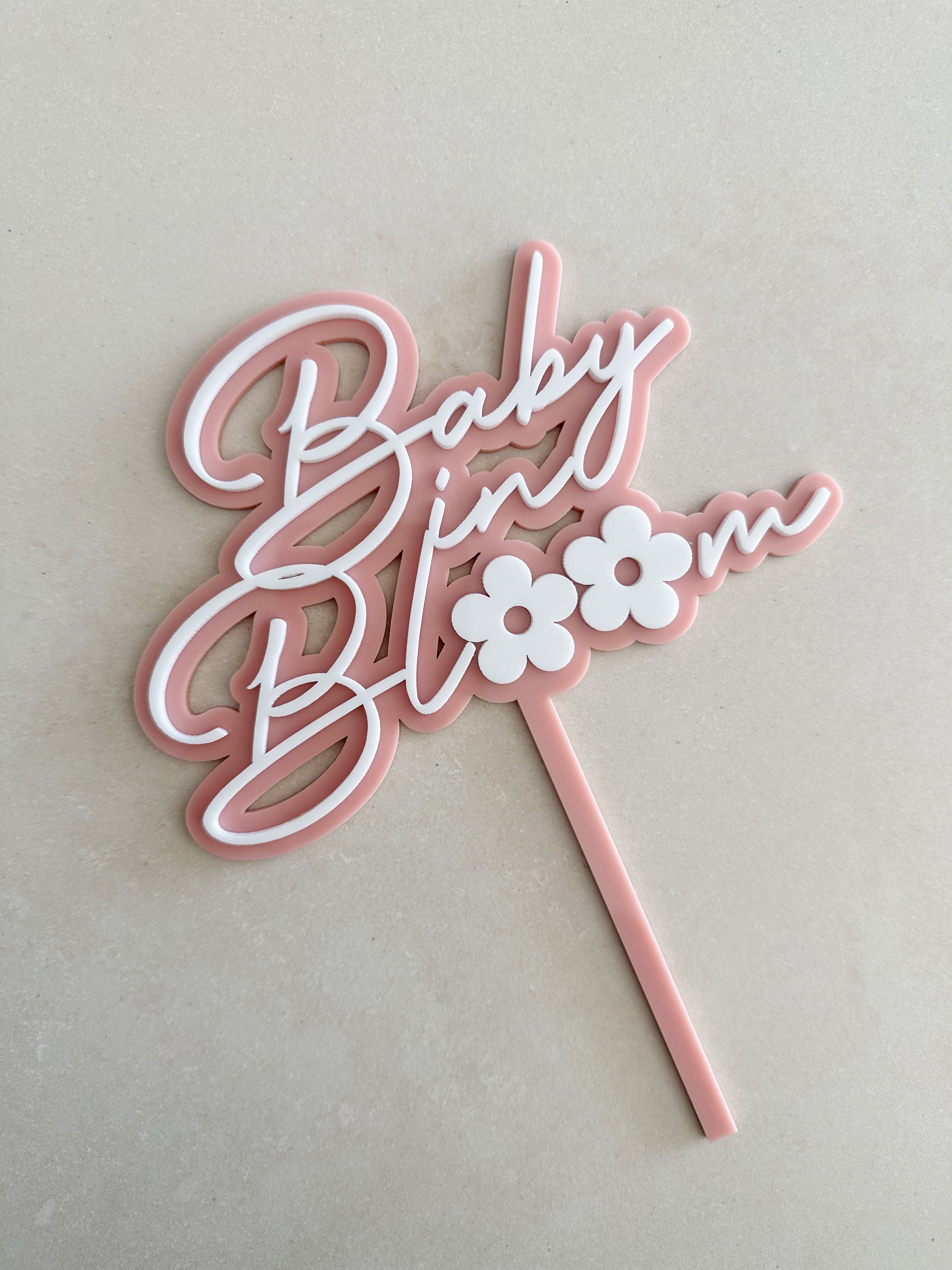 Baby In Bloom Cake Topper – rawdesigns.co