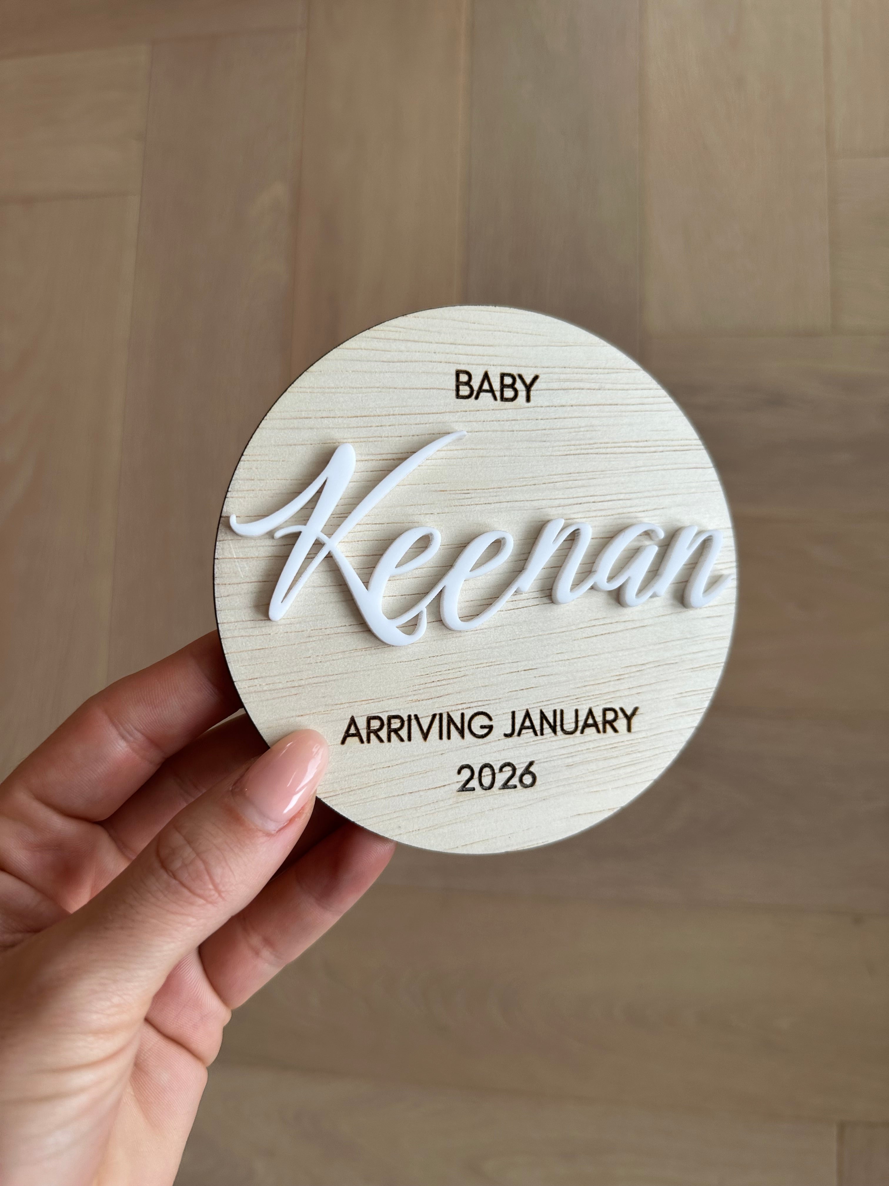 Baby Arriving Plaque – rawdesigns.co