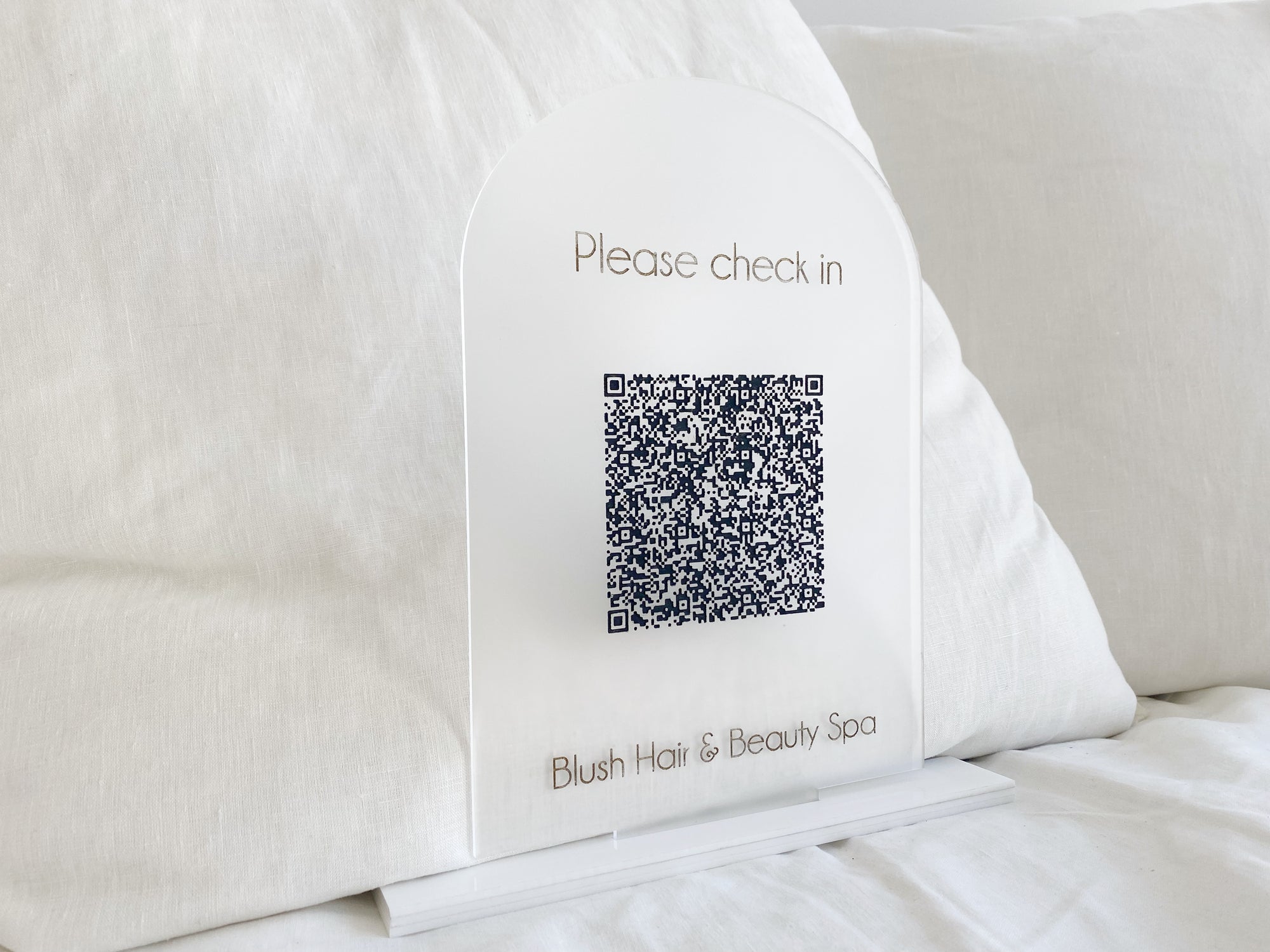 Qr Code Check In Sign
